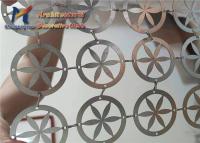 China Special Flower Pattern Design Metal Mesh Curtain For Partitions for sale