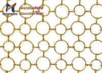 China Colorful Ss201 Ring Mesh Curtain Mixed Large And Small Circle Decorative Dividers for sale