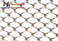 China Golden Metal Mesh Ceiling Panels Mild Steel Wire Coil Curtains for sale