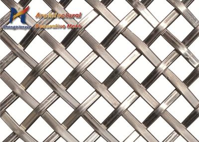 China 10mm Architectural Woven Wire Mesh Crimped Decorative Metal Mesh Panels for sale