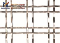 China SS304 1x2mm Double Crimped Wire Mesh Titanium Coated Partition for sale