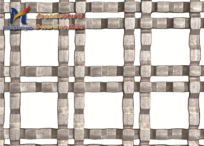 China 18mm Architectural Woven Wire Mesh Infill Panel Electrolytic Polishing for sale