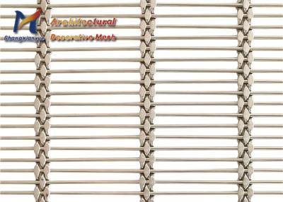 China SS304 Wire Mesh Railing Infill Panels 2mm Laminated Glass Metal Mesh for sale