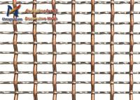 China Wall Decorative Metal Mesh Sheets 8mm Decorative Brass Mesh Screen for sale