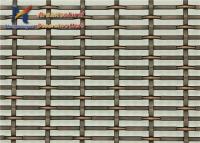 China Antique Brass Architectural Woven Wire Mesh 17.5mm SS304 Stainless Steel Screen Mesh for sale