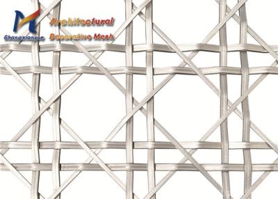 China 4m Architectural Woven Wire Mesh Divider SS304 Stainless Steel for sale