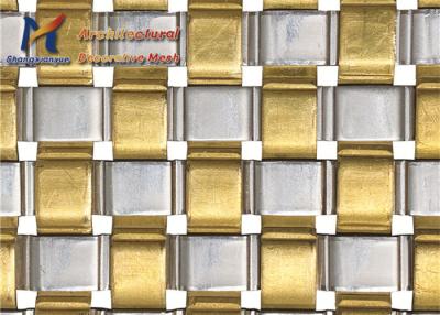 China Flat Museums Architectural Stainless Steel Mesh Screen 12.8mm for sale