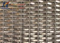 China 1.5x3mm Stainless Steel Woven Mesh Elevator Panel Wall Covering for sale