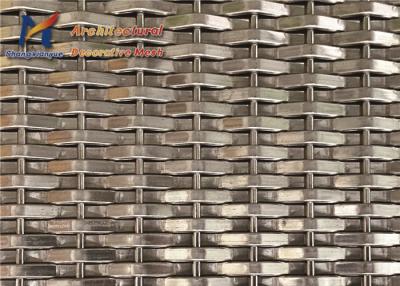 China 1.5x3mm Stainless Steel Woven Mesh Elevator Panel Wall Covering for sale