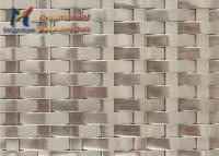 China Backdrop Architectural Woven Wire Mesh Sheets 17mm Glaze Thermal Shield for sale