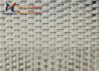 China Backdrop Architectural Woven Wire Mesh Sheets 17mm Glaze Thermal Shield for sale