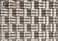 China 1.6mm Opaque Facade Crimped Woven Wire Mesh 10mm 304 Stainless Steel for sale