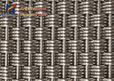 China Cladding Partitions Elevator Mesh 2.0mm Decorative Woven Wire Mesh for sale
