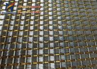 China Antique Brass Opaque Wire Facade Mesh Electrolytic Polishing 6.7mm for sale