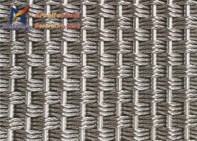 China 5mm Architectural Wire Mesh Panels Hotel Elevator Facades Antique Brass for sale