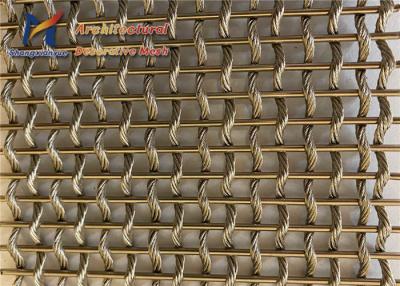 China Titanium Coated Architectural Cable Mesh 2.5mm Stainless Steel 201 for sale