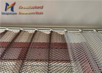 China Fireproof Coil Drapery Mesh 4mm 1.5mm Mild Steel Mesh Panels for sale