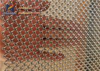 China Cellular Coil Drapery Mesh 1.5mm Stainless Steel Wire Mesh Panels for sale