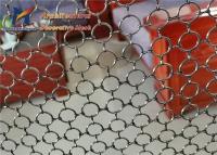 China Hotel Room Rose Gold Ring Mesh Fabric 12mm Stainless Steel 316 for sale