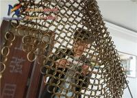 China Coffee Shop Ring Mesh Curtain 10mm 1.2mm 316 Stainless Steel Mesh Screen for sale