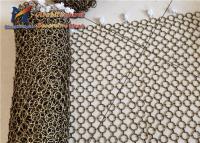 China Black Chain Link Screen Mesh 1.5mm 10mm Architectural Stainless Steel Mesh for sale