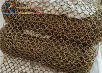 China Hotels Drapery Ring Mesh Curtain 2.0mm Mild Steel Mesh Sheet for sale