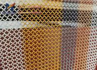 China Facade Ceiling Wire Mesh Partition Panels 0.8mm 10mm Round Hole for sale