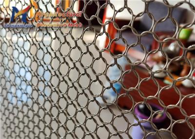 China Mall Ring Mesh Curtain Divider 20mm Decorative Metal Mesh Sheets for sale