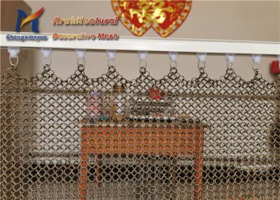 China Office Ring Mesh Curtain 1.5mm 12mm Mild Steel Mesh Panels for sale