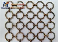 China Restaurant Oblate Ring Mesh Curtain 1.0mm 10mm Wire Mesh for sale