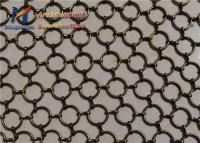 China Restaurant Oblate Ring Mesh Curtain 1.0mm 10mm Wire Mesh for sale