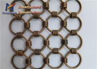 China Gold Chain Link Wire Mesh Partition Panels 2.0mm SS316L for sale