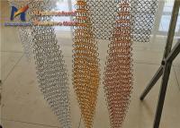 China 1.5mm 15mm Ring Mesh Fabric Hotel Decorative Metal Mesh Panels for sale
