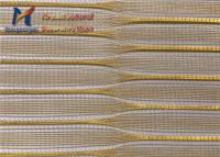 China Tempered Laminated Glass Panels 1.0mm Copper Wire Mesh for sale