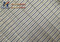 China Sound Insulation Glass Wire Mesh Dividers SS304 Silver for sale