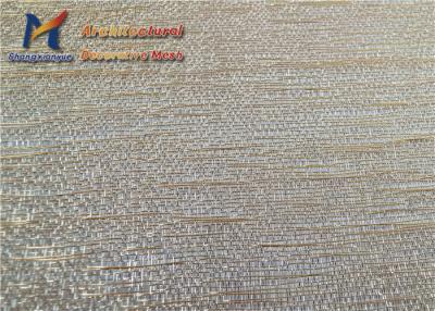 China Balcony InterLayer Wired Glass Panel 1.0mm Aluminum Wire Mesh Screen for sale