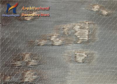 China 0.1mm 0.4mm Wire Mesh Glass Panels 304 Stainless Steel Architectural Mesh for sale