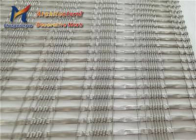 China SS316L Glass Wire Mesh 30m 1.2mm Laminated Glass With Fabric Interlayer for sale