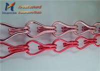 China Curved Aluminum Chain Curtains Anodized 12mm Chain Link Fly Screens for sale