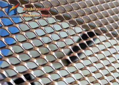 China Small Dividers 2.0mm Aluminum Expanded Mesh Lath Sheet Fluorocarbon Spraying for sale