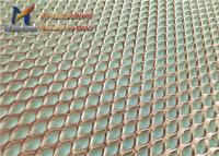 China Small Dividers 2.0mm Aluminum Expanded Mesh Lath Sheet Fluorocarbon Spraying for sale
