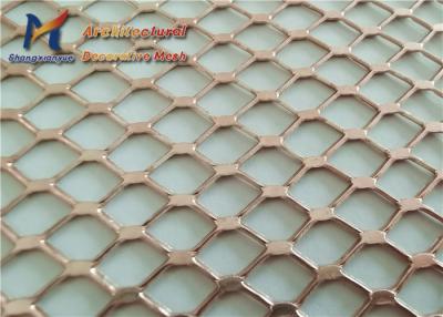 China Laminated Decorative Expanded Metal Mesh 1.0mm Steel Expanded Metal Sheet Flattened for sale