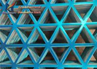 China 1.8mm Perforated Metal Mesh Blue Perforated Aluminium Panels Facade for sale