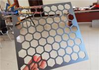 China Carbon Steel Hexagonal Perforated Metal Screen Panels 2440mm 1220mm for sale