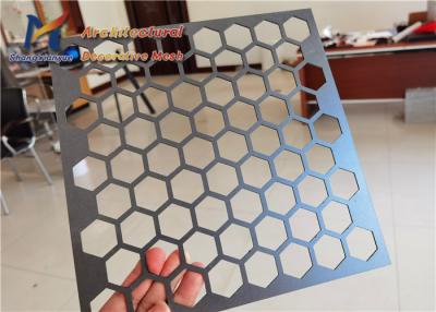 China Carbon Steel Hexagonal Perforated Metal Screen Panels 2440mm 1220mm for sale