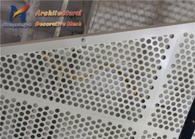 China White Anti Slip Perforated Metal Sheet 0.8mm Round Hole Perforated Plate for sale