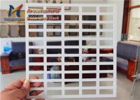 China 1.8mm Perforated Metal Mesh White Square Hole Perforated Sheet for sale