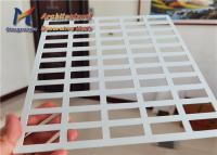 China 1.8mm Perforated Metal Mesh White Square Hole Perforated Sheet for sale