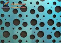 China Blue Perforated Metal Mesh Dividers 2.0mm Stainless Steel Perforated Mesh Sheet for sale
