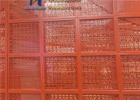 China Carbon Steel Perforated Metal Mesh Screen 1.2mm Semicircle Pattern for sale